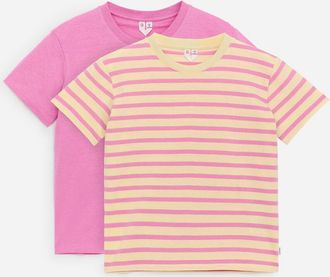 Arket T-Shirt Mit Rundhalsausschnitt 2er-Pack -Rosa