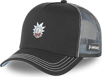 Capslab Rick Black Blue Rick and Morty Trucker Cap - One-Size