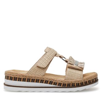 Rieker Pantoletten Rieker V79K8-60 Beige