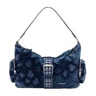Desigual Femme, Sacs, Bleu, Taille: ONE Size Curio Denim Bag