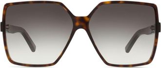 Saint Laurent Eyewear Sonnenbrille mit eckigem Gestell - Braun