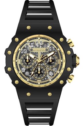 Invicta Racing 69662 Herrenuhr - Quarzwerk - Acryl mit goldenem Zifferblatt - 43 mm