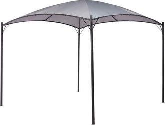 Beliani Beliani - Tonnelle de jardin avec Structure en Métal 305 x 305 cm et Toile Gris Vomero