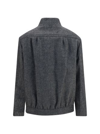 Blaz&eacute; Milano Womens Coiba Herringbone Wool Blend Jacket B&w
