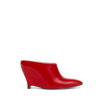 Maison Margiela Heeled Mules - Femme - Chaussures - Rouge - Taille: 40 EU