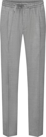 BRIGLIA 1949 Wollhose Wimbledon mit Bundfalte und Dehnbund, Tapered Fit in