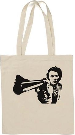 Generic Sac fourre-tout en coton naturel Man aiming Blanc