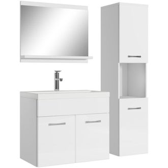 Badplaats Badplaats - Set de meuble de salle de bain Montreal 60 cm - Blanc