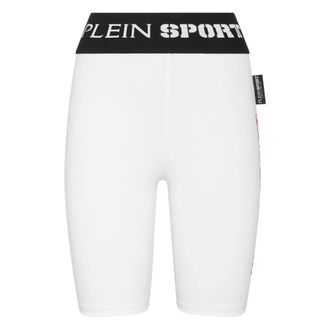 Plein Sport Femme, Shorts, Blanc, Taille: 40 FR Jogging Cyclist Leggings