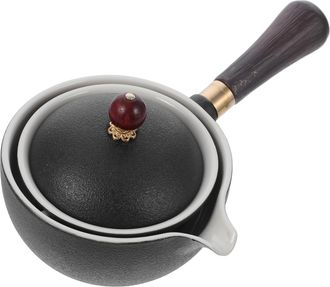 Cabilock Edelstahl Teekanne Mit Keramikfilter Haushalts-teekanne Mit Langem Griff Teekessel Zum Erhitzen Mit Verbr&uuml;hungsschutz