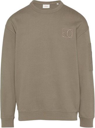 s.Oliver Sweatshirt Sweatshirt Relaxed-Fit-Sweatshirt mit &Auml;rmeltasche