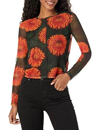 Desigual TS_GAILA T-Shirt, Orange, Taille L Femme