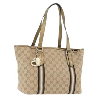 Gucci Pre-owned Canvas Tote Bag - - Pre-owned - Damen - Beige - ONE SIZE