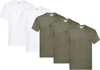 Fruit Of The Loom Fruit off the Loom Original T Lot de 5 t-shirts pour hommes, L