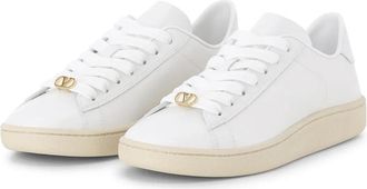 Valentino Garavani Low-Top Sneaker - Sneaker mit Logo-Detail - Gr. 36 (EU) - in Wei&szlig; - f&uuml;r Damen