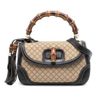 Gucci Sac &agrave; main vintage en toile Pre-owned - Femme - Pre-owned - Beige - Taille: ONE Size