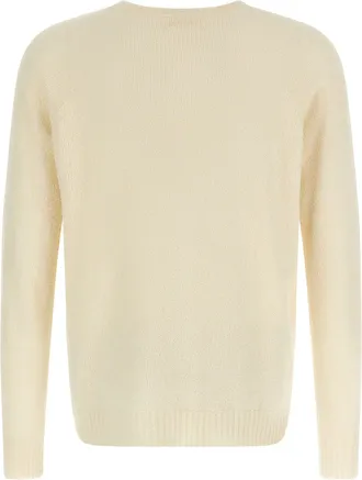 Maryya Spongy Cotton Blend Sweater - Cream