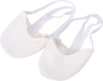 Garneck Chaussettes de Danse Invisibles Antid&eacute;rapantes pour Femme et Fille Semelle Fendue Respirante et Extensible XS Blanches Confort et Stabilit&eacute;