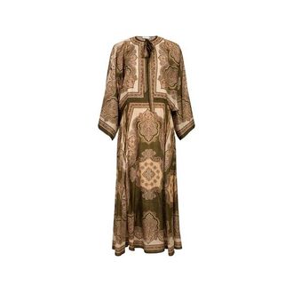 Zimmermann Robe longue ample &agrave; imprim&eacute; cachemire en soie