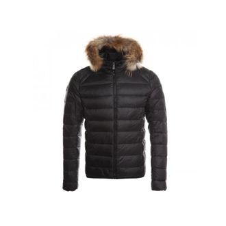 Jott Jott, Femme, Vestes, Noir, Taille: 38 FR Grand Froid Veste à Capuche avec Fourrure