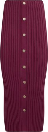 Philosophy di Lorenzo Serafini Femme, Jupes, Rouge, Taille: 36 FR Jupe longue &agrave; boutons