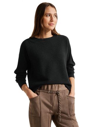Cecil Damen B302606 Strickpullover, Black Lurex, S