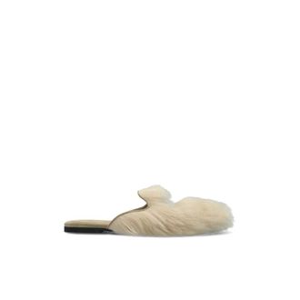 Dolce & Gabbana Femme, Chaussures, Beige, Taille: 41 EU Fur Slippers