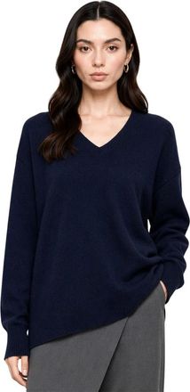 Kocca Femme, Pulls, Bleu, Taille: 36 FR Pull en laine avec col en V, dos ouvert et boutons nacr&eacute;s