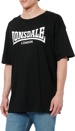 Lonsdale Herren T-Shirt Normale Passform FULWOOD, Black/White, 3XL