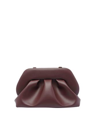 Themoirè Clutch - Dunkelrot