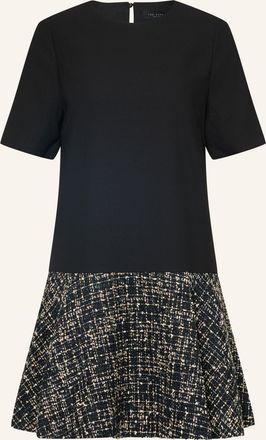 Ted Baker Kleid Ummid Im Materialmix schwarz