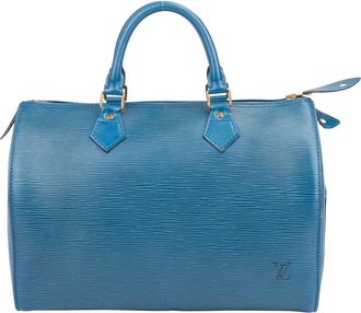 Louis Vuitton Crossbody Bags - Louis Vuitton Bleu Epi Leather Speedy 30 Handbag - Gr. unisize - in Blau - f&uuml;r Damen
