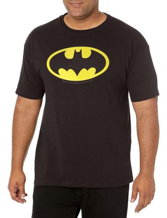 DC Comics Herren T-Shirt Batman Basic Logo schwarz, Schwarz, XX-Large
