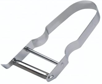 KitchenCraft Y-f&ouml;rmiger Schnellsch&auml;ler, Rostfreier Stahl, Wei&szlig;/Silber, 11.5 x 7 x 1.5 cm, 1 Einheiten