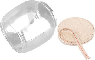 BESPORTBLE Klarer Glas lampenschirm f&uuml;r Petroleum Kerosinlampen Winddichter Ersatz kaminkolben mit Zuverl&auml;ssigem Baumwoll docht Stabiles Dekoratives &Ouml;llampen zub