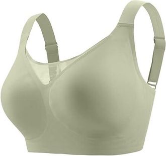 Generic Soutien-gorge sans armature rembourr&eacute; sans armatures avec rembourrage sans coutures - Bustier brassi&egrave;re respirante et douce - 2026, Vert, 3XL