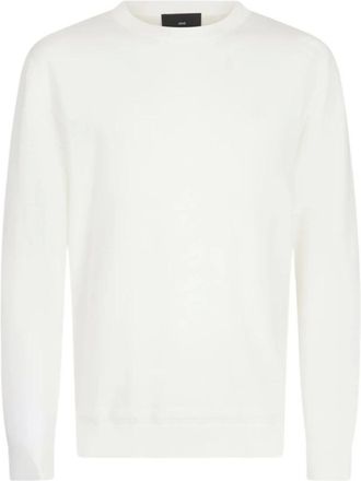 Liu Jo Homme, Pulls, Blanc, Taille: L Maglia Girocollo in Cr&ecirc;pe di Cotone