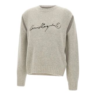 Maison Margiela Rundhals-Pullover - - Knitwear - Damen - Grau - S