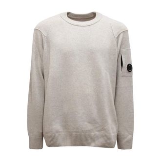 C.P. Company Lambswool GRS Rundhals-Strick - - Knitwear - Herren - Grau - XL