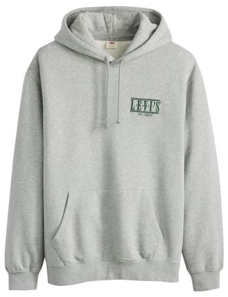 Levi's Mens Relaxed Graphic PO Sweatshirt, Serif Logo MIDTONE H, XL