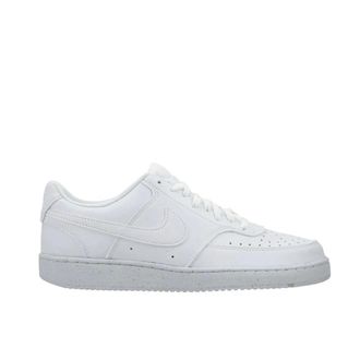 Nike Femme, Chaussures, Blanc, Taille: 38 1/2 EU Baskets &agrave; bout rond en tissu synth&eacute;tique avec semelle en caoutchouc