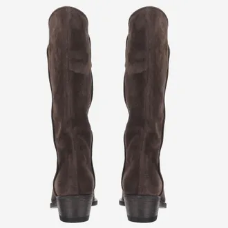 Khaite Womens Boots Clive Suede Brown Upper: Leather; Sole: Leather