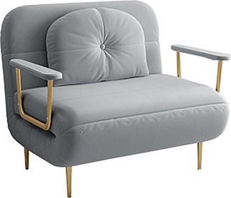 Generic 3-in-1 faltbares umwandelbares Sofa mit verstellbarer Rückenlehne, ergonomisches Design, Cat Scratch Fabric, Gold-Plated Carbon Steel Legs, Living Roo