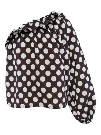 Sleeper blouse à pois - Noir