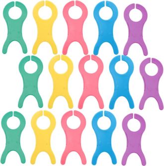 Soimiss 25stücke Garnmaschenhalter in Fischform Zum Stricken Und Häkeln DIY-garn-Organizer Strickzubehör Mit Lebendigen Farben Tragbar Für Anfänger Und Kreati