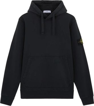 Stone Island Homme, Sweatshirts et sweats &agrave; capuche, Bleu, Taille: S Cotton Fleece Sweat &agrave; capuche