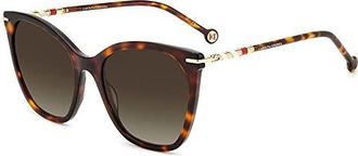 Carolina Herrera Her 0091/s 05L/HA HAVANA 2 Sunglasses Women Acetate, Standard, 56