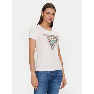 Guess T-Shirt Cherry Flower W4YI26 J1314 Rosa Slim Fit