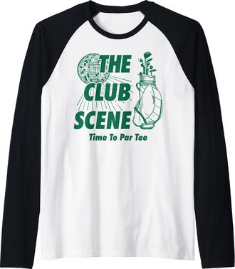 Trendy Apparel The Club Scene Time to Par Tee Disco Ball Raglan