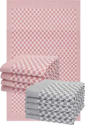Betz 10er Set 50x100cm Küchentuch Baumwolle Meinor Grubentuch extrem strapazierfähig und saugstark trocknergeeignet - Gastronomiequalität - Geschirrtücher 